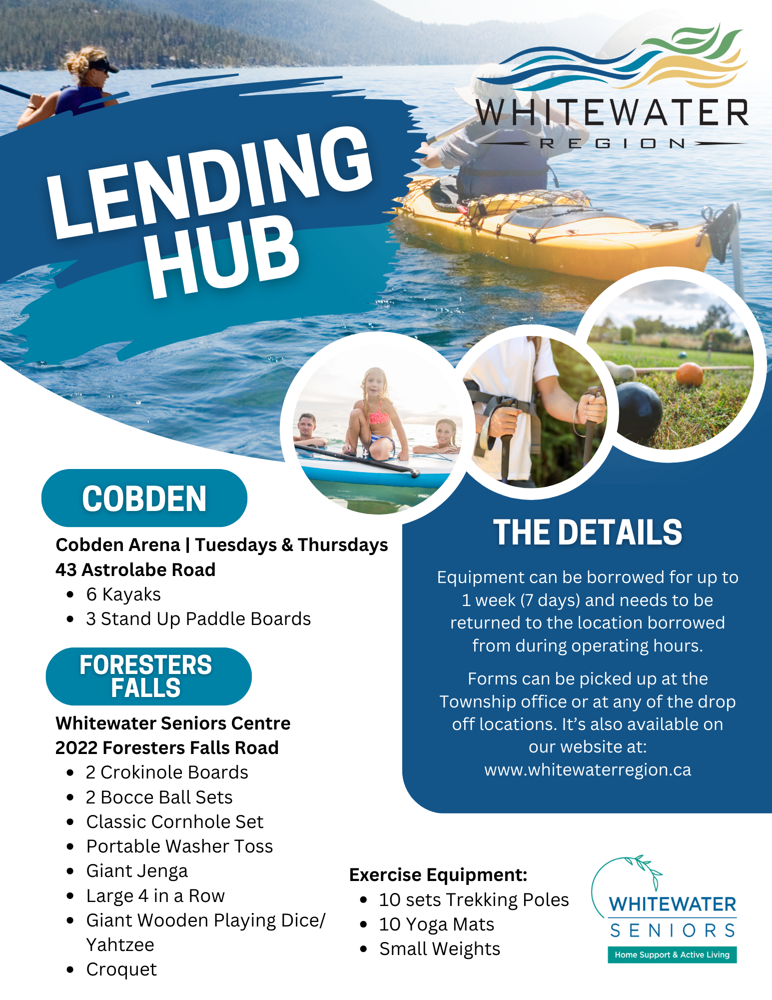The Lending Hub - Parks and Recreation - Services - Whitewater Region